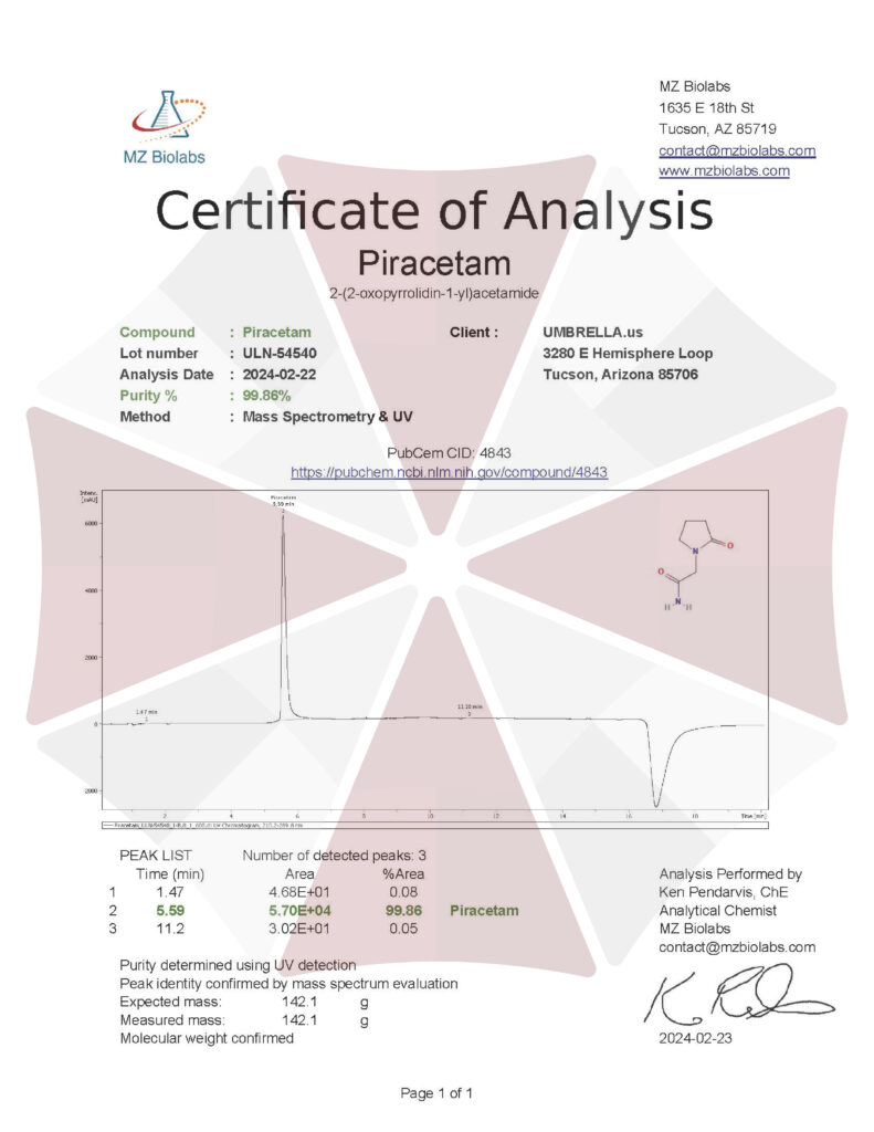 Umbrella Labs - Piracetam Powder
