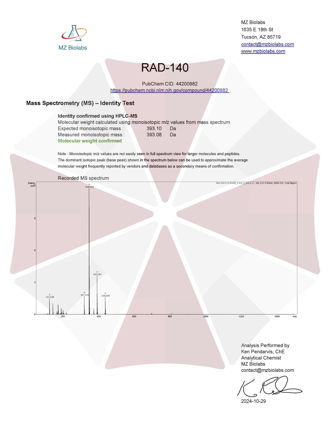 RAD-140 TESTOLONE SARM POWDER (60 CAPSULES) (10MG/CAPSULE, 600MG TOTAL ...