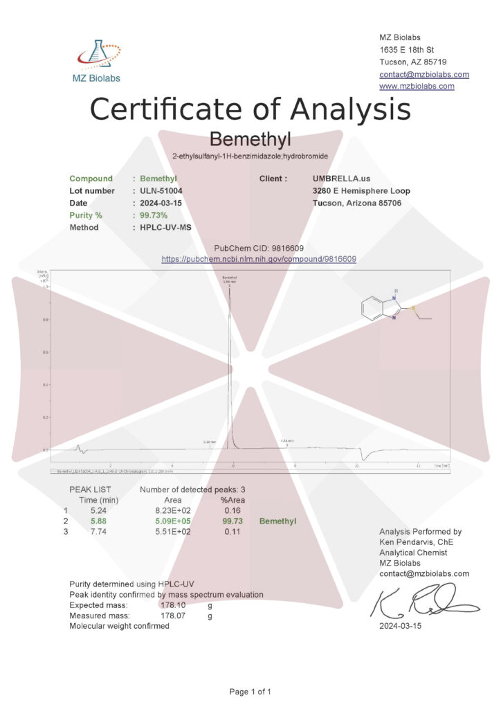 BEMETHYL POWDER (10 GRAMS) – UMBRELLA Labs